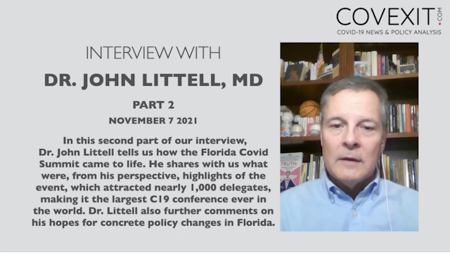 Dr. John Littell, MD – Interview Part 2: The Florida Covid Summit - The ...